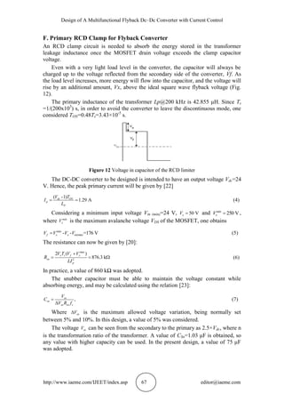 DESIGN OF A MULTIFUNCTIONAL FLYBACK DC-DC CONVERTER WITH CURRENT CONTROL | PDF