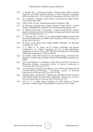 DESIGN OF A MULTIFUNCTIONAL FLYBACK DC-DC CONVERTER WITH CURRENT CONTROL | PDF