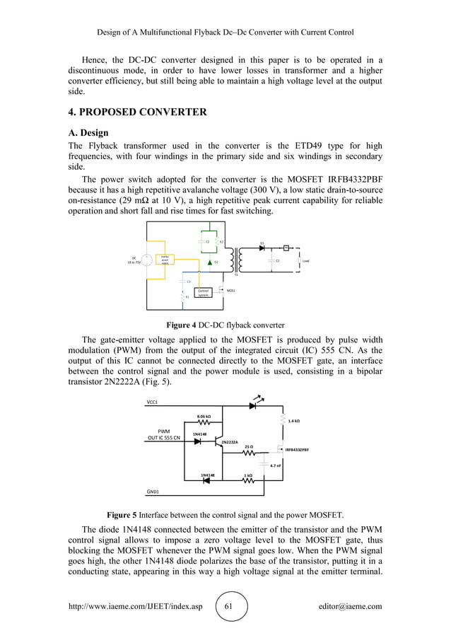 DESIGN OF A MULTIFUNCTIONAL FLYBACK DC-DC CONVERTER WITH CURRENT CONTROL | PDF