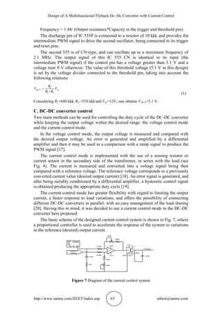 DESIGN OF A MULTIFUNCTIONAL FLYBACK DC-DC CONVERTER WITH CURRENT CONTROL | PDF