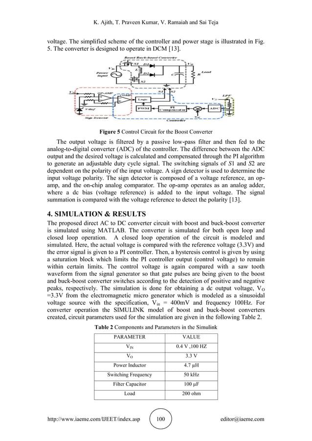 HIGH EFFICIENT BRIDGELESS BOOST RECTIFIER FOR LOW VOLTAGE ENERGY HARVESTING APPLICATIONS | PDF