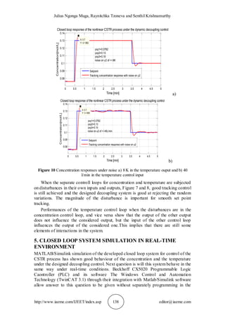 DESIGN, IMPLEMENTATION, AND REAL-TIME SIMULATION OF A CONTROLLER-BASED DECOUPLED CSTR MIMO ...