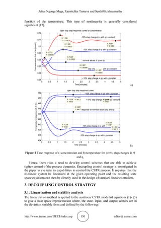 DESIGN, IMPLEMENTATION, AND REAL-TIME SIMULATION OF A CONTROLLER-BASED DECOUPLED CSTR MIMO ...