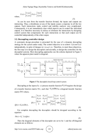 DESIGN, IMPLEMENTATION, AND REAL-TIME SIMULATION OF A CONTROLLER-BASED DECOUPLED CSTR MIMO ...