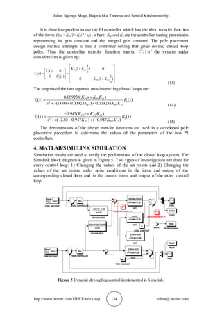 DESIGN, IMPLEMENTATION, AND REAL-TIME SIMULATION OF A CONTROLLER-BASED DECOUPLED CSTR MIMO ...