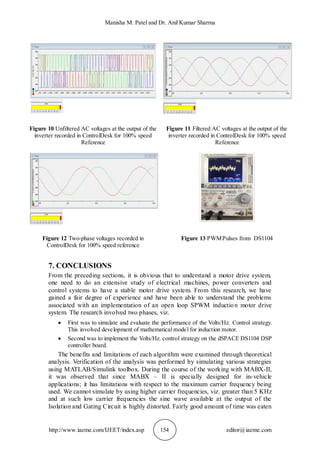 MODELING & SIMULATION OF VOLT/HZ SPEED CONTROL FOR INDUCTION MOTOR USING DSPACE PLATFORM | PDF
