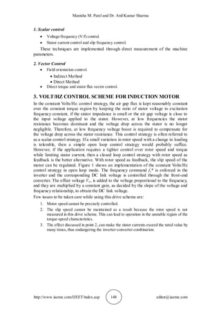MODELING & SIMULATION OF VOLT/HZ SPEED CONTROL FOR INDUCTION MOTOR USING DSPACE PLATFORM | PDF
