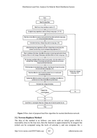 DISTRIBUTION LOAD FLOW ANALYSIS FOR RDIAL & MESH DISTRIBUTION SYSTEM | PDF