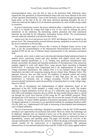 STUDY AND ANALYSIS OF PROTECTION SCHEME OF DIGITAL SUBSTATION USING ...