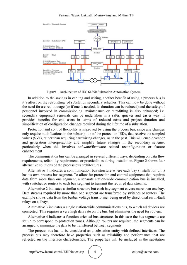 STUDY AND ANALYSIS OF PROTECTION SCHEME OF DIGITAL SUBSTATION USING IEC61850-9-2 PROCESS BUS ...