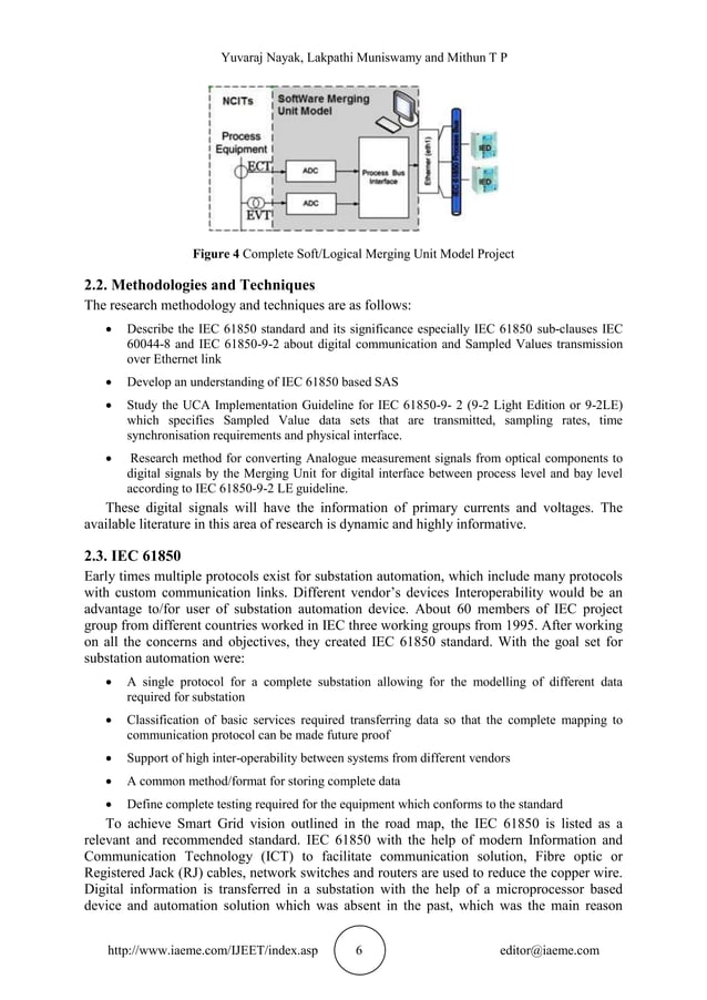 STUDY AND ANALYSIS OF PROTECTION SCHEME OF DIGITAL SUBSTATION USING IEC61850-9-2 PROCESS BUS ...