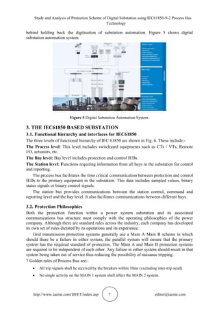 STUDY AND ANALYSIS OF PROTECTION SCHEME OF DIGITAL SUBSTATION USING ...