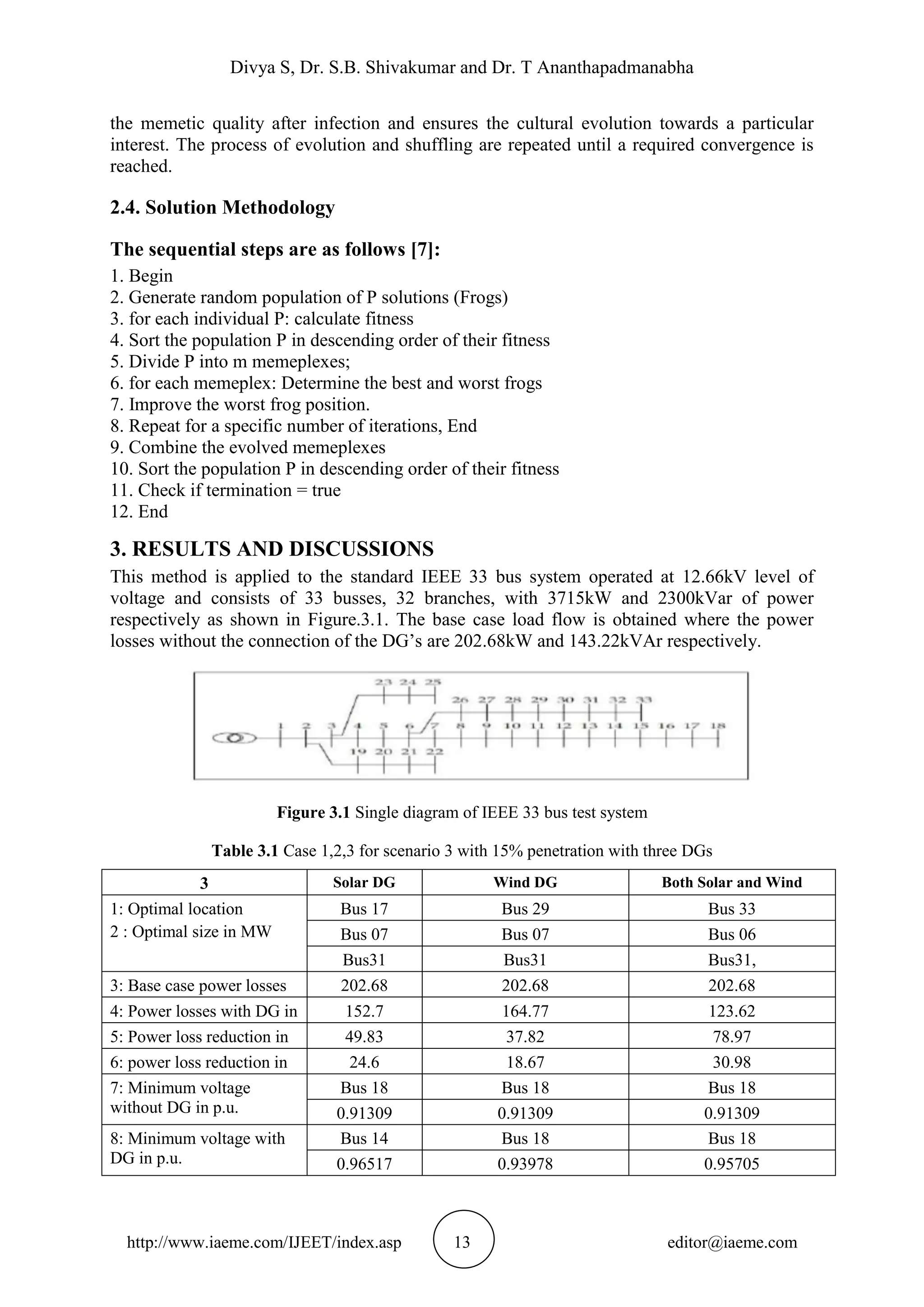 Optimal Allocation Of Renewable Distributed Generation With Large Penetration To Mitigate Power