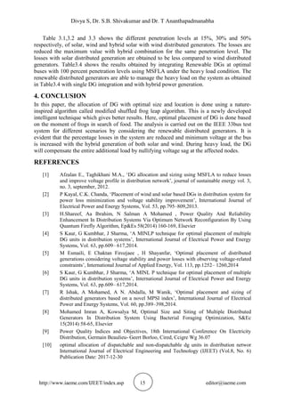 OPTIMAL ALLOCATION OF RENEWABLE DISTRIBUTED GENERATION WITH LARGE PENETRATION TO MITIGATE POWER ...