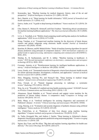 APPLICATIONS OF DEEP LEARNING AND MACHINE LEARNING IN HEALTHCARE DOMAIN ...