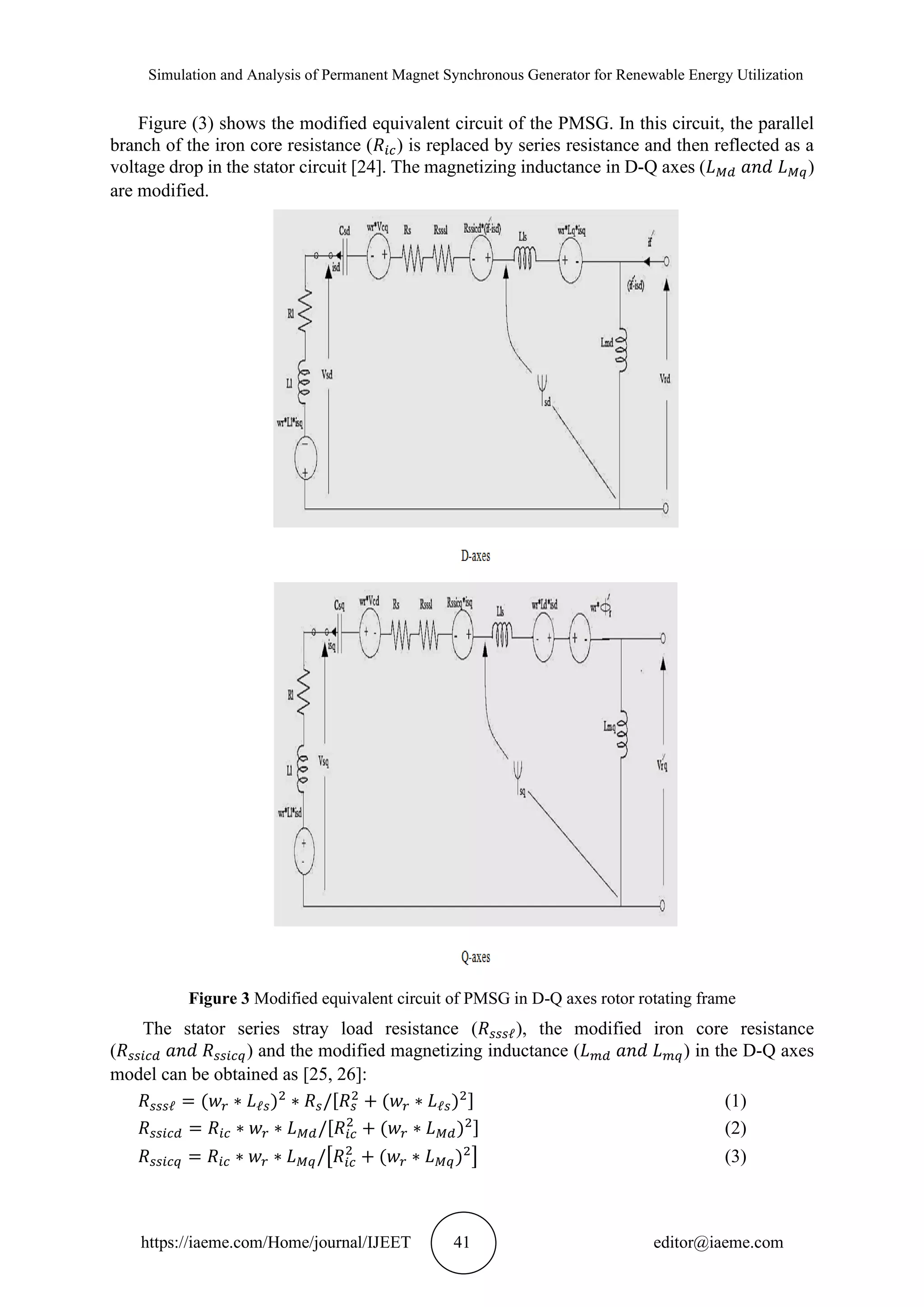 SIMULATION AND ANALYSIS OF PERMANENT MAGNET SYNCHRONOUS GENERATOR FOR ...