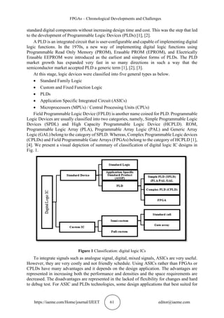 FPGAs – CHRONOLOGICAL DEVELOPMENTS AND CHALLENGES | PDF | Computing | Technology & Computing