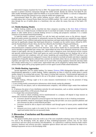 Operationability of Mobile Banking in Nigeria: An Evidence from Ebonyi ...