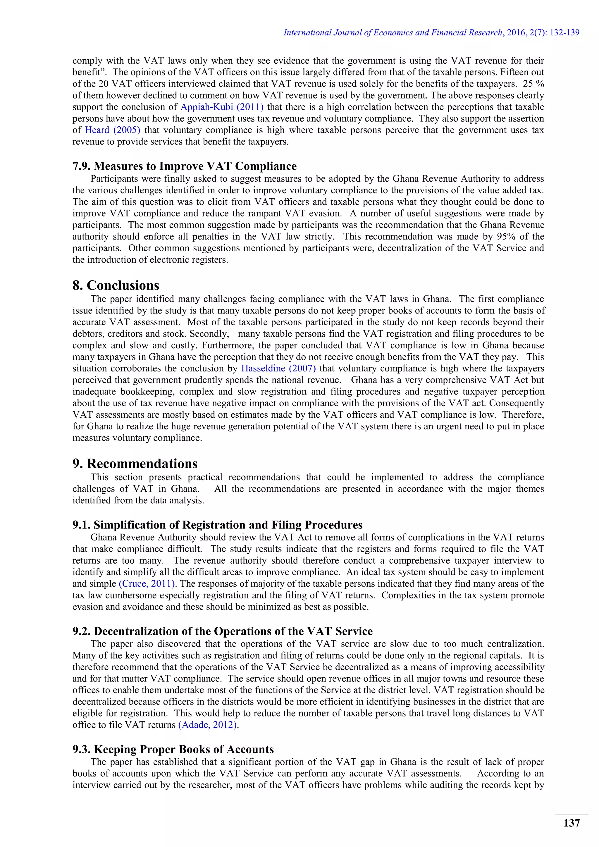 VAT Compliance Challenges in Ghana and How to Address Them | PDF