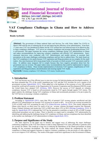 VAT Compliance Challenges in Ghana and How to Address Them | PDF