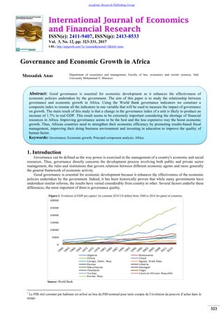 Governance and Economic Growth in Africa | PDF