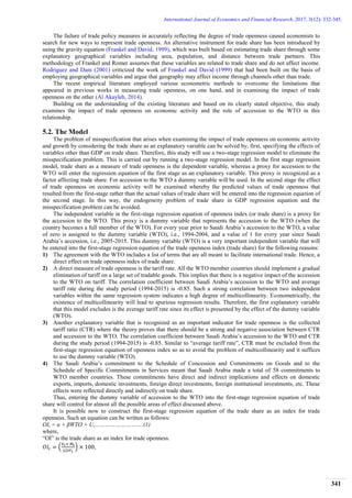 Accession to World Trade Organization and its Implications for Trade ...