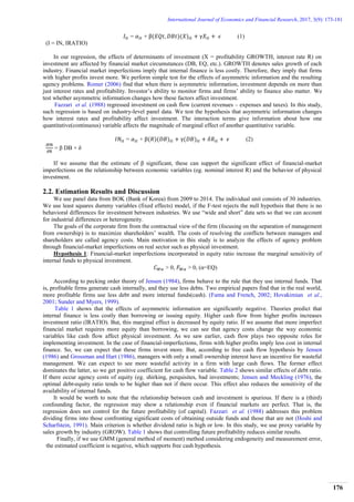 An Empirical Study: Financial-Market Imperfections and Investment | PDF
