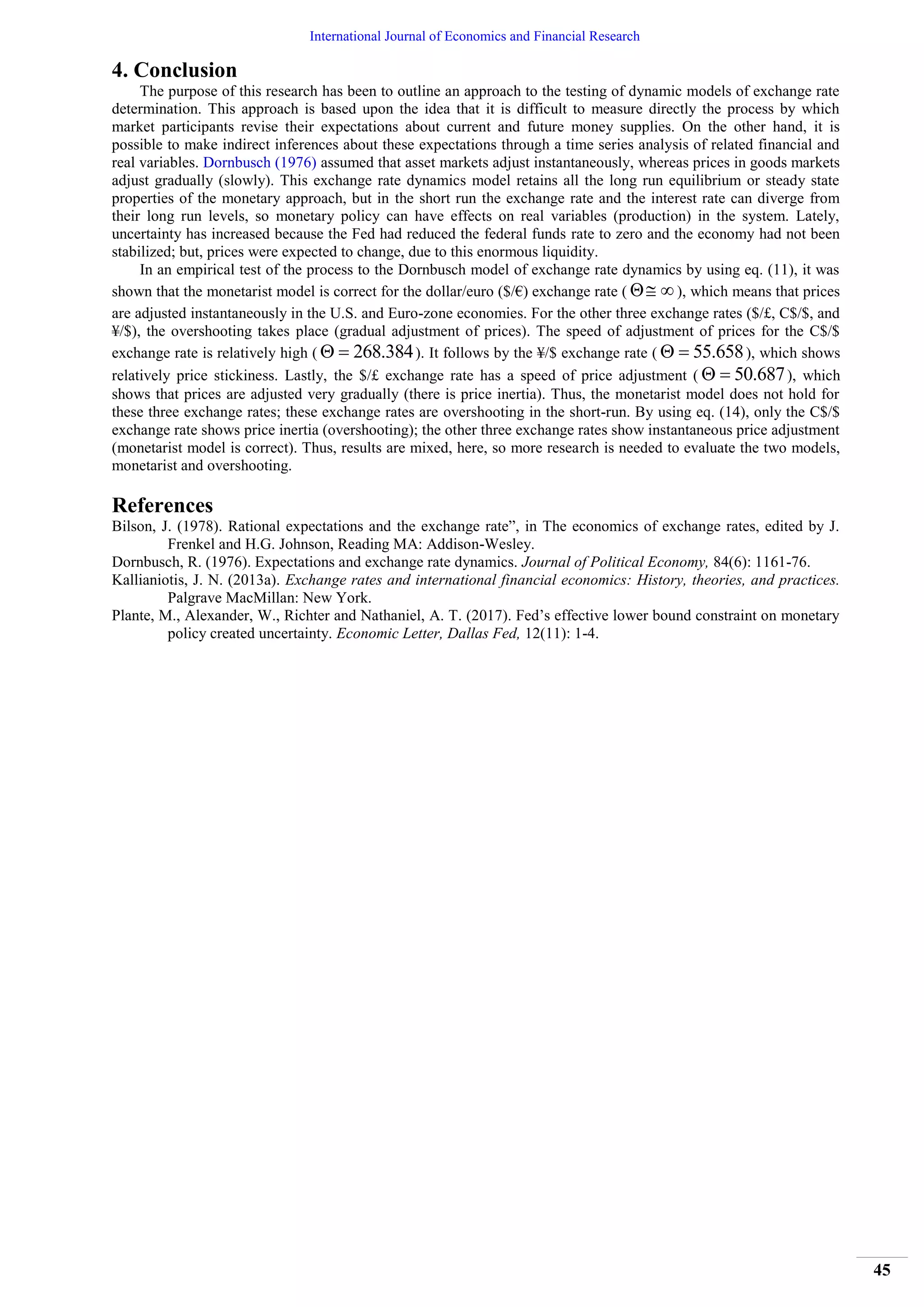 Exchange Rate Dynamics: The Overshooting Model (With Sticky Prices) | PDF