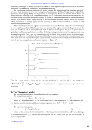 Exchange Rate Dynamics: The Overshooting Model (With Sticky Prices) | PDF