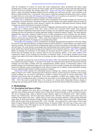 Exchange Rate Fluctuation and Industrial Output Growth in Nigeria | PDF