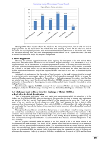 Awareness and Challenges of Stock Market in Bhutan | PDF
