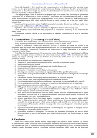 Market Failure: Reasons and Its Accomplishments | PDF