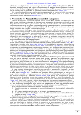 Stakeholder Opposition Risk in Public-Private Partnerships | PDF