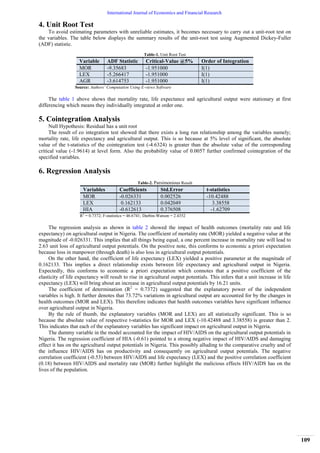 Health Outcomes and Agricultural Output in Nigeria | PDF