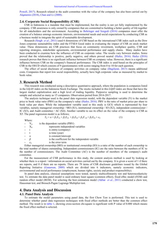 The Influence of Good Corporate Governance and Corporate Social Responsibility on Firm Value ...