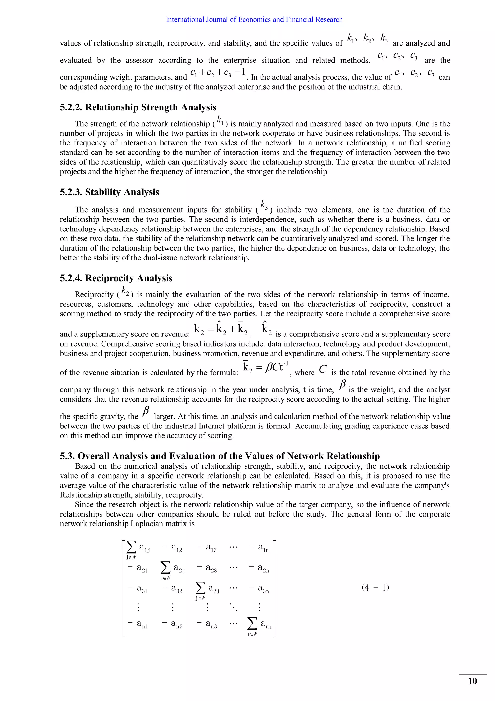 Analysis Method of Enterprise Network Relationship Based on Graph Theory | PDF