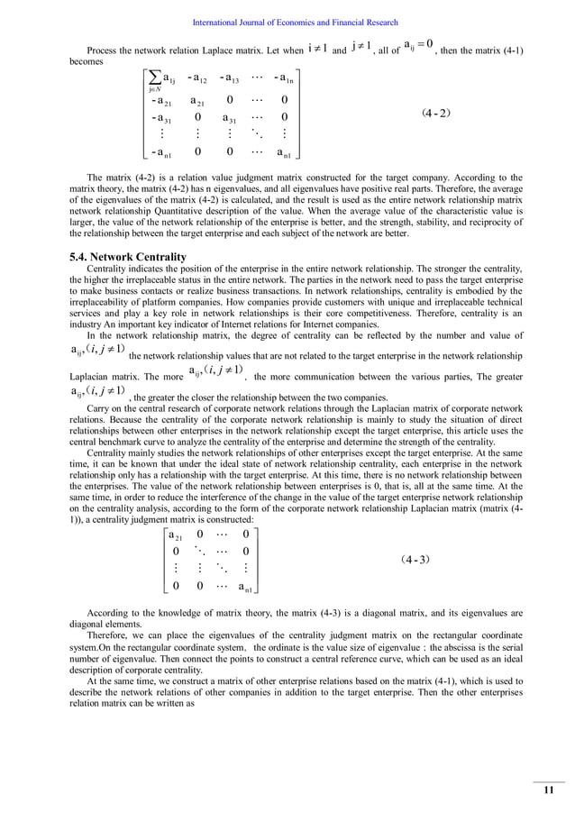 Analysis Method of Enterprise Network Relationship Based on Graph Theory | PDF