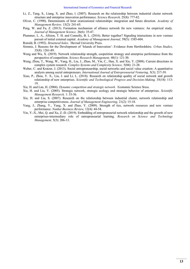 Analysis Method of Enterprise Network Relationship Based on Graph Theory | PDF