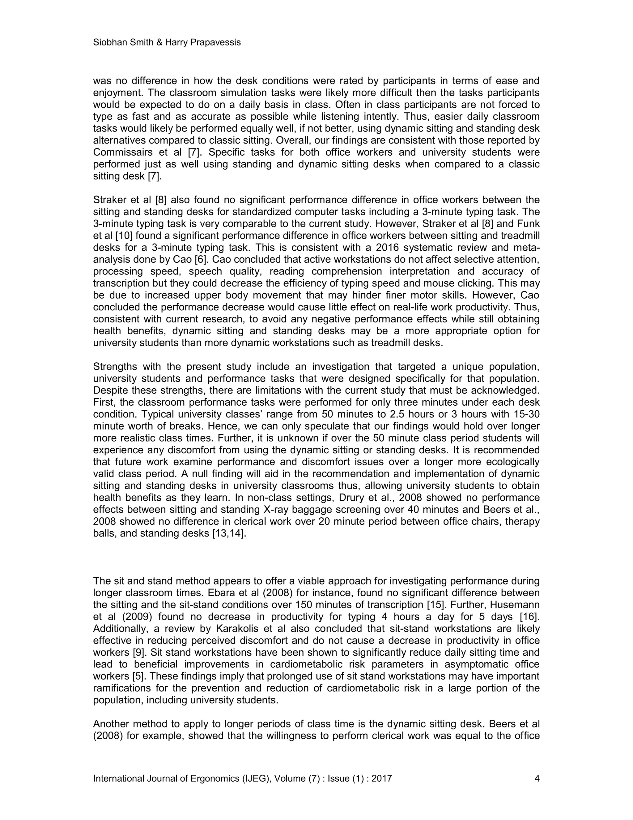 Standing Up" For Students: Effects On Classroom Performance | PDF