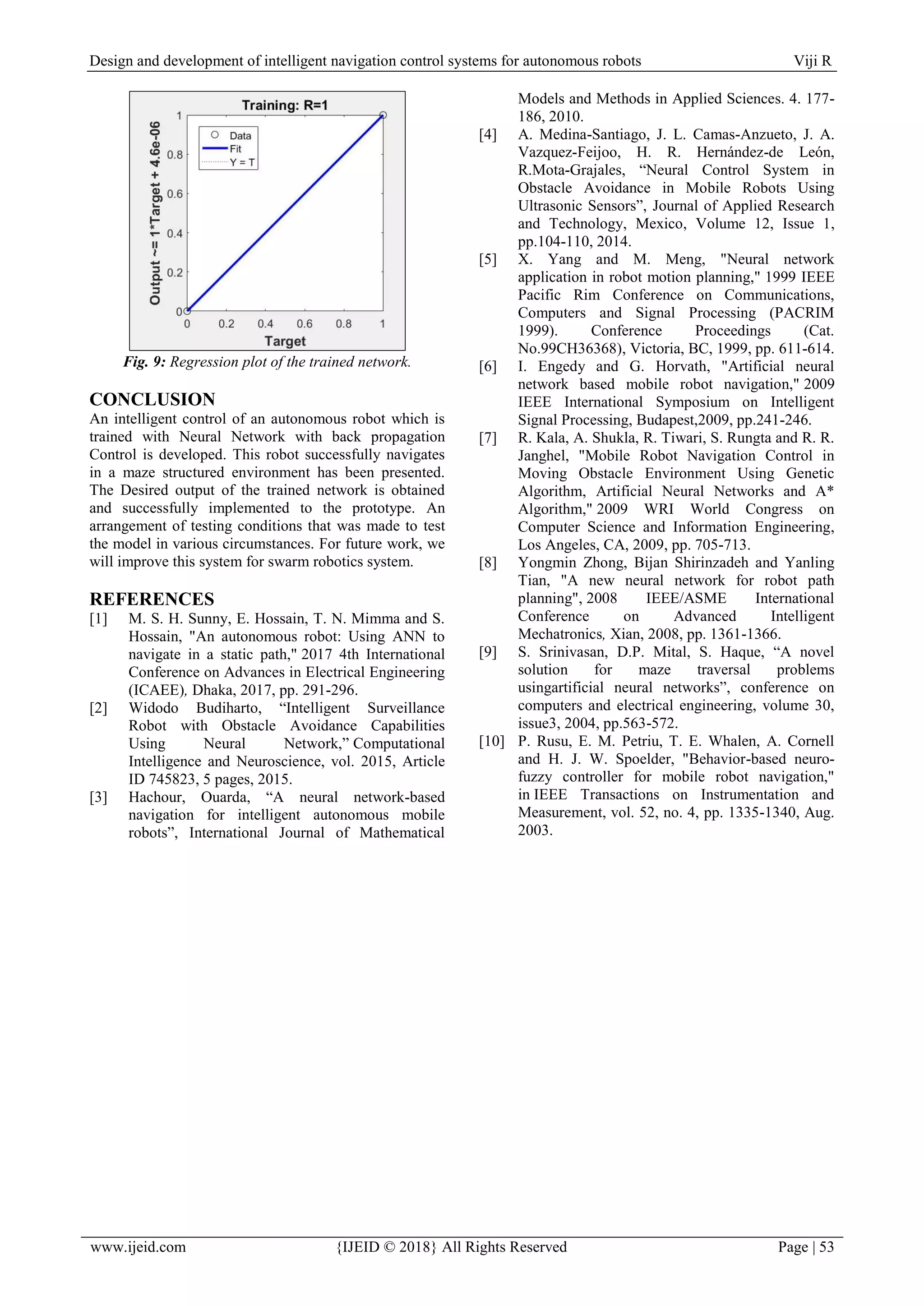 Design And Development Of Intelligent Navigation Control Systems For Autonomous Robots Using