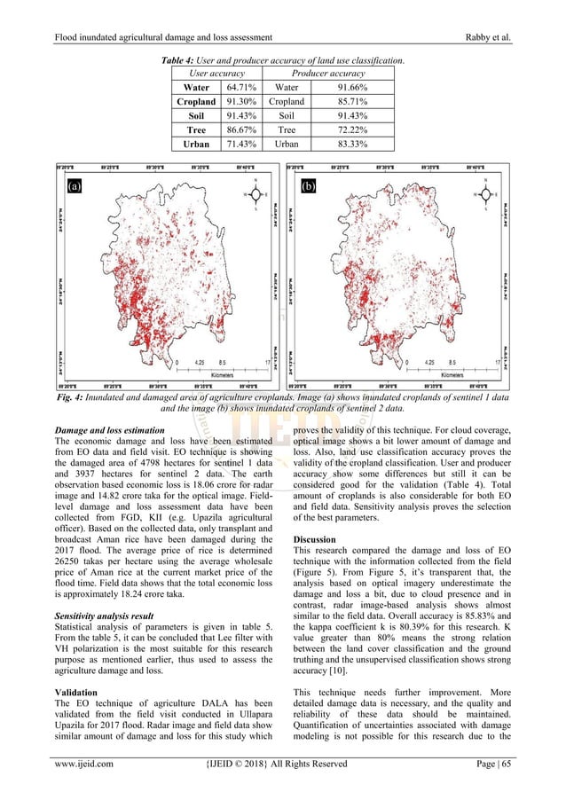 Flood Inundated Agricultural Damage and Loss Assessment Using Earth Observation Technique | PDF