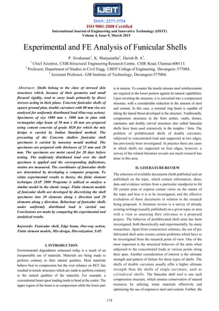 Experimental and FE Analysis of Funicular Shells | PDF