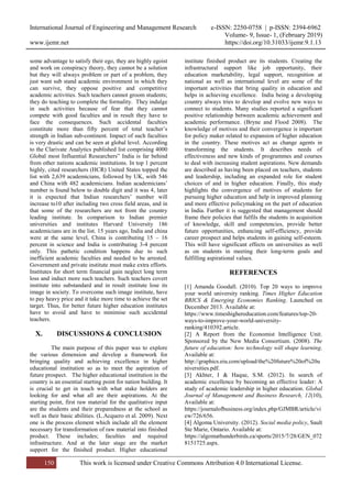 A Framework to Achieve Quality and Excellence in Higher Education: A ...