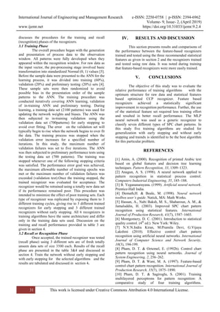 Artificial Intelligence based Pattern Recognition | PDF