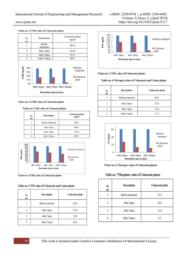 Domestic Wastewater Treatment by Root Zone Technology Option: Colacassia Plant | PDF