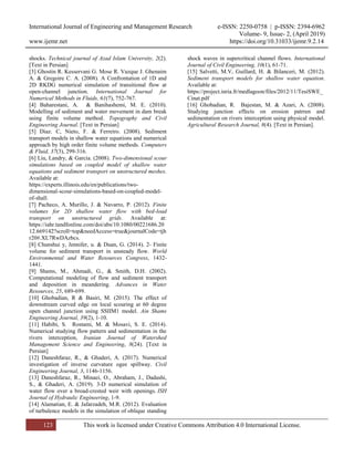 The Effect of Geometry Parameters and Flow Characteristics on Erosion and Sedimentation in ...