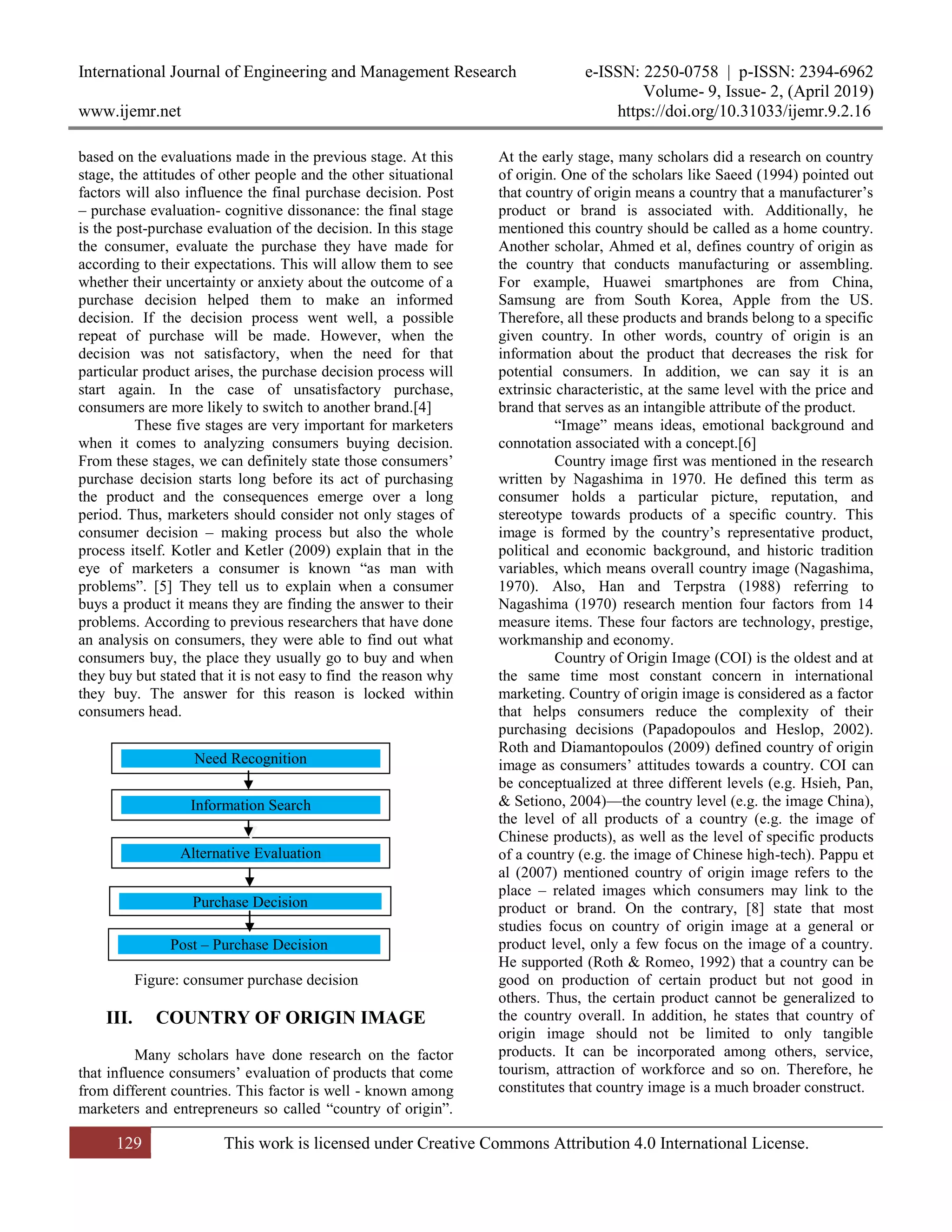 Literature Review: The Country of Origin Image Affecting Consumers ...