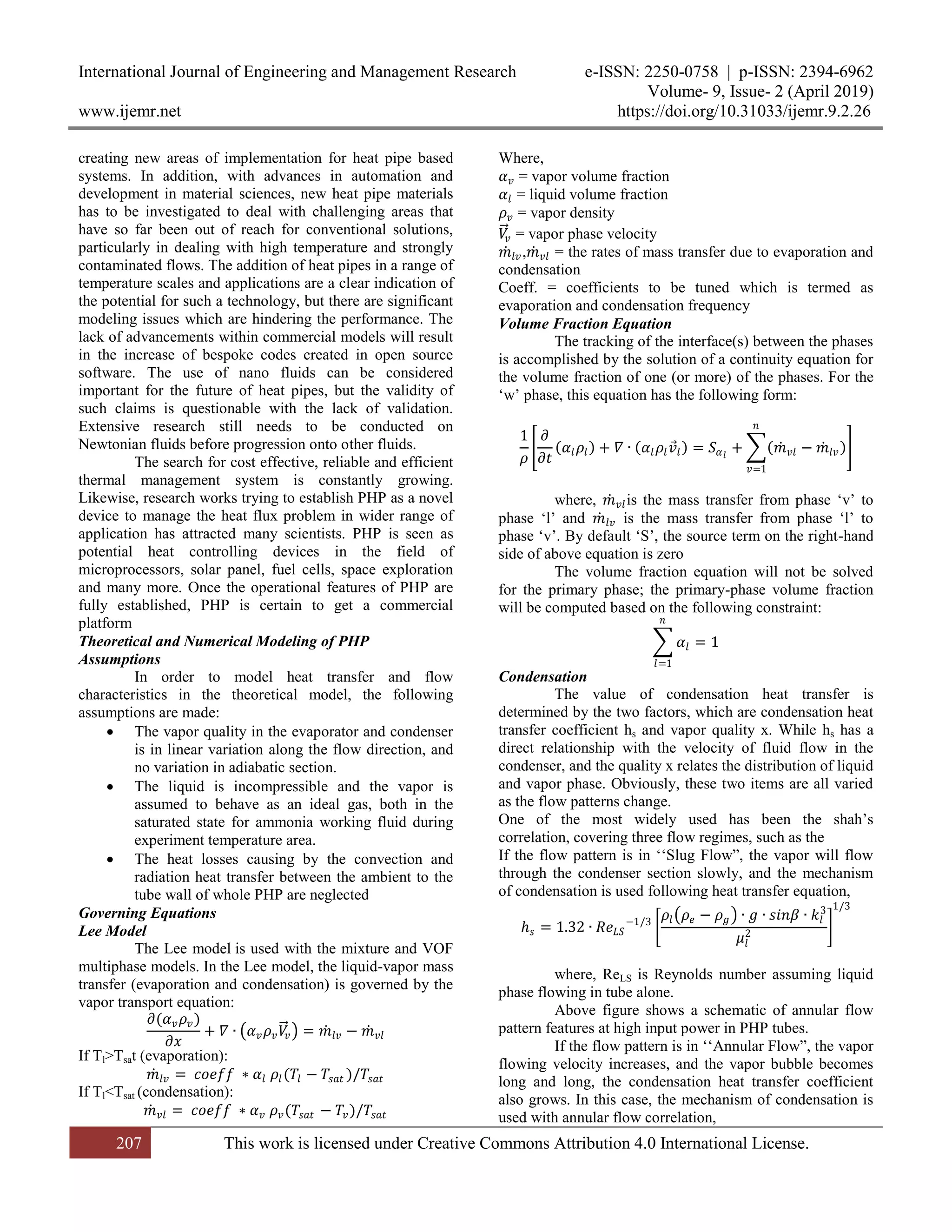 Numerical Simulation of Helically Coiled Closed Loop Pulsating Heat Pipe | PDF