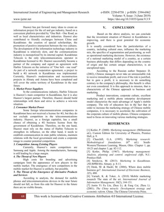 Research on Marketing Strategy of Huawei Brand in Kazakhstan | PDF