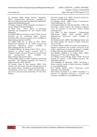 Organizational Effectiveness of Naval State University: Proposed Institutional Capacity Building ...